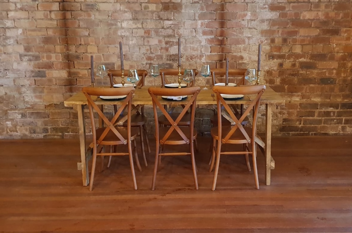 Rustic trestle table and chair hire for weddings Scotland | Vintage ...